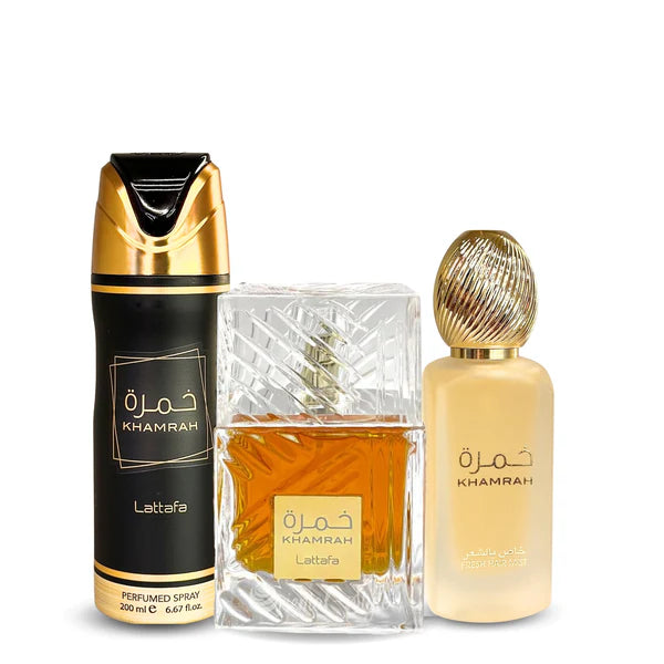 Set 3 Piezas Khamrah Unisex de Lattafa EDP – Arome México