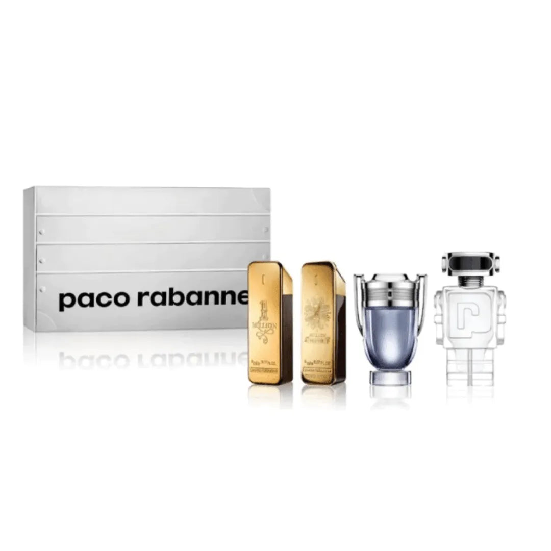 Mini Set 4 Piezas Travel Exclusive Paco Rabanne Hombre – Arome México