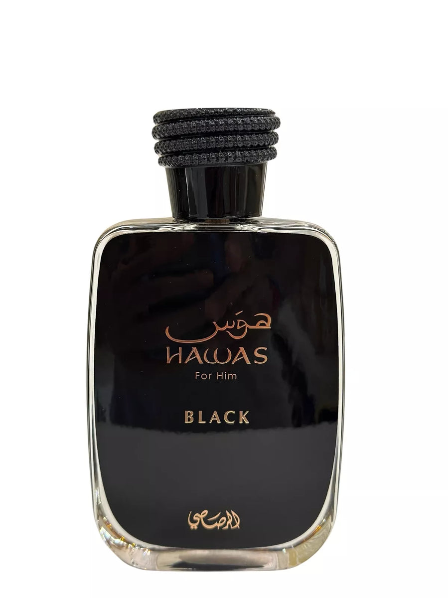 Perfume Hawas Black para Hombre de Rasasi EDP 100ML – Arome México