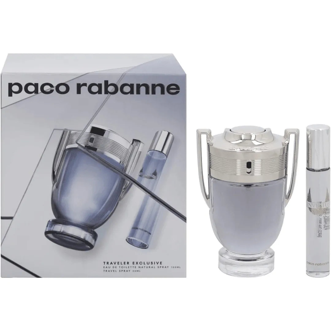 Set 2 Piezas Invictus para Hombre de Paco Rabanne EDT – Arome México